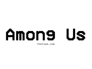 Among Us Font - Fontzaa - Fonts Free Download
