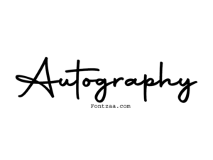 Autography Font - Fontzaa - Exclusive Fonts Library