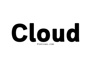 Cloud Font - Fontzaa - Exclusive Fonts Library