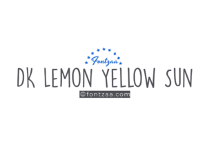 DK Lemon Yellow Sun Font - Fontzaa - Fonts Free Download