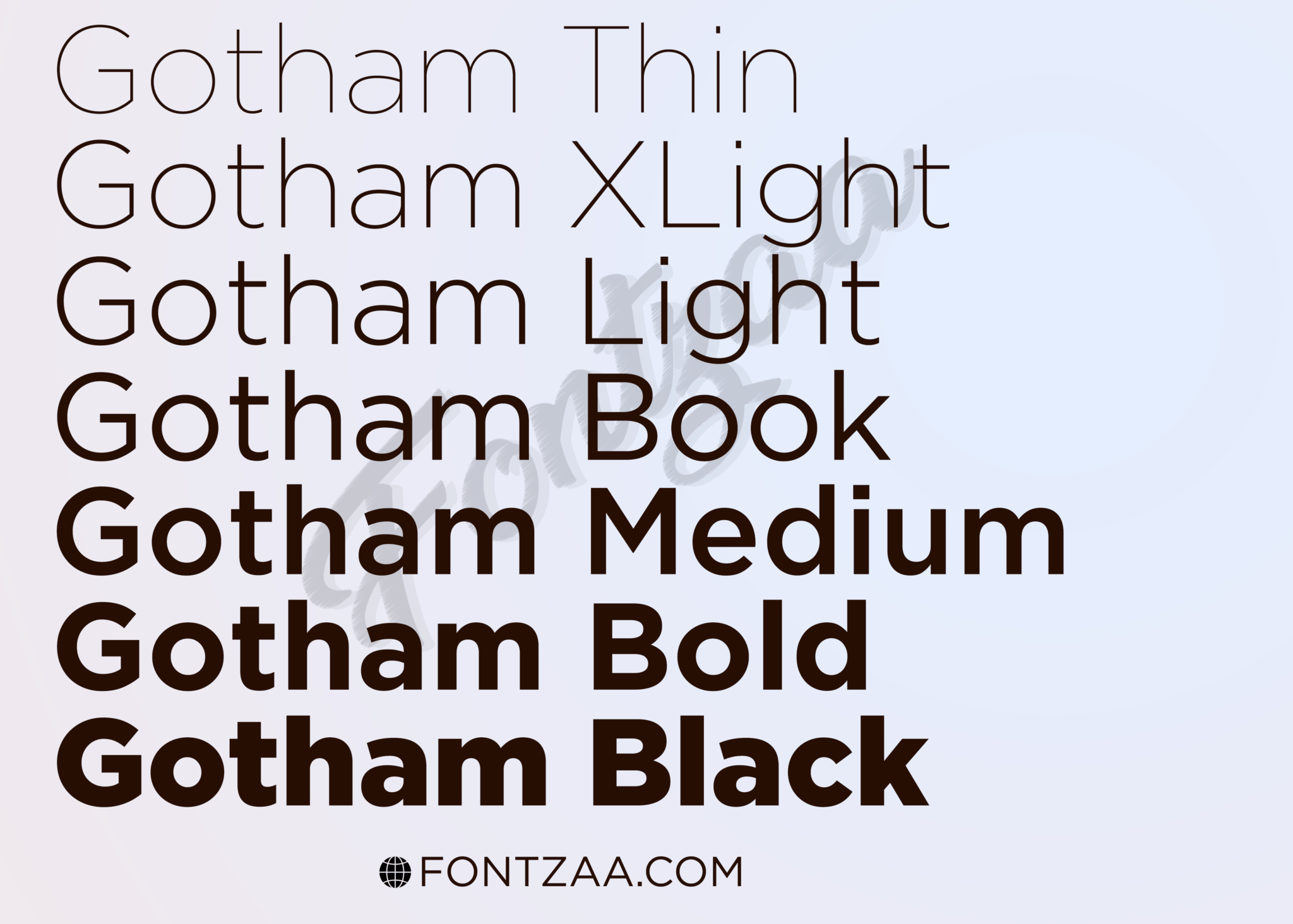 Gotham Font - Fontzaa - Fonts Free Download