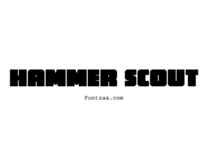 Hammer Scout Font - Fontzaa - Fonts Free Download