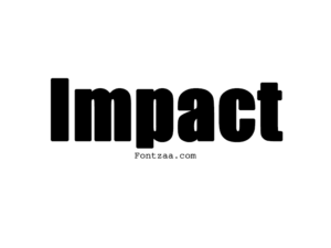 Impact Font - Fontzaa - Fonts Free Download