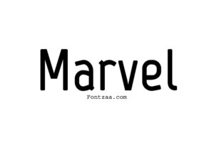 Marvel Font - Fontzaa - Fonts Free Download