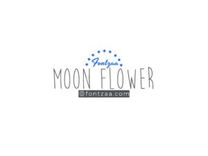 Moon Flower Font - Fontzaa - Exclusive Fonts Library