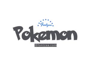 Pokemon Font - Fontzaa - Exclusive Fonts Library