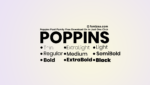 Poppins Font - Fontzaa - Exclusive Fonts Library