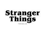 Stranger Things Font - Fontzaa - Exclusive Fonts Library
