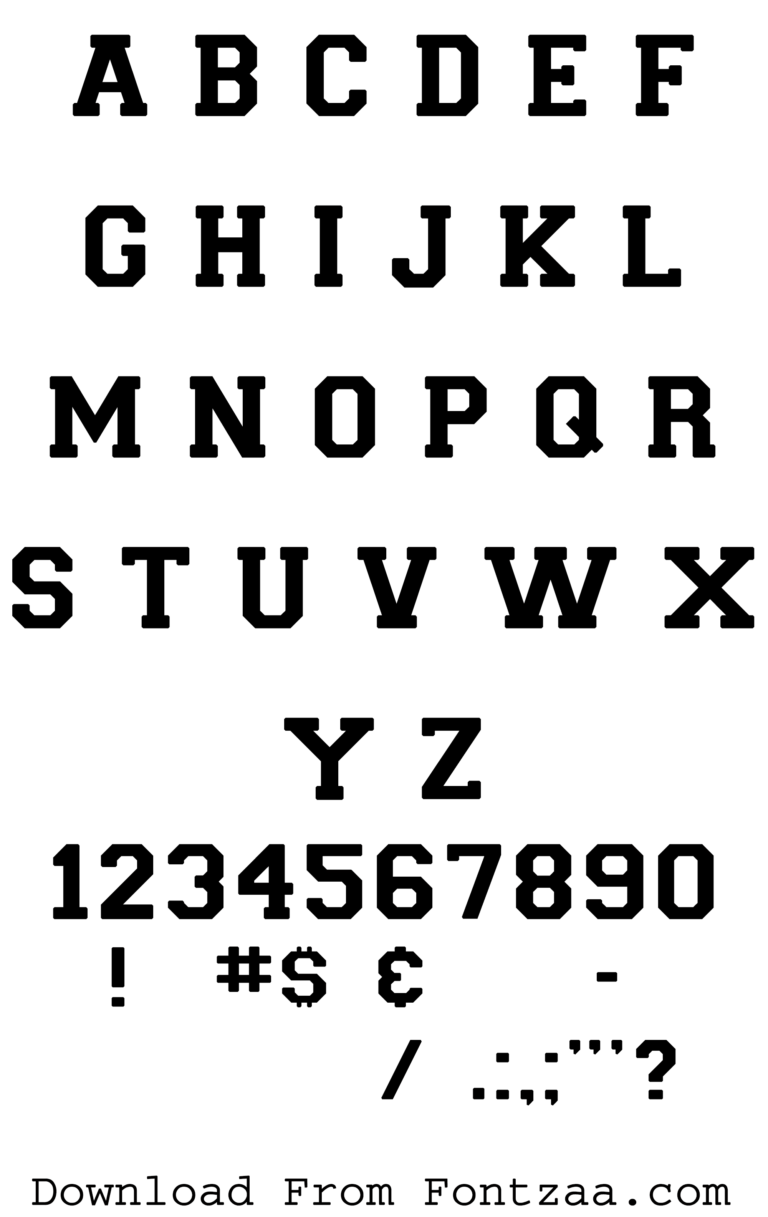 Collegiate Font - Fontzaa - Exclusive Fonts Library