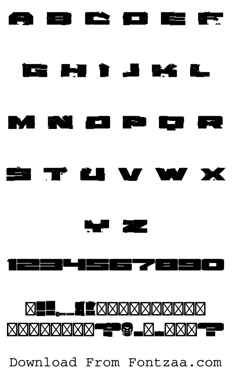 Hulk Smash Font - Fontzaa - Exclusive Fonts Library