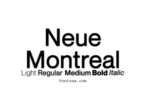 Neue Montreal Font - Fontzaa - Fonts Free Download