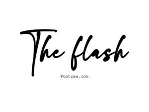 The Flash Font - Fontzaa - Fonts Free Download