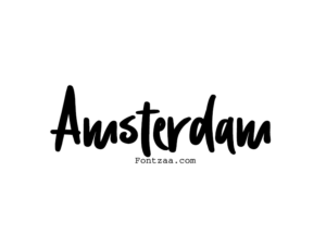 Amsterdam Two Font - Fontzaa - Exclusive Fonts Library