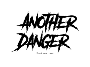 Another Danger Font - Fontzaa - Fonts Free Download
