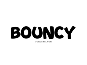 Bouncy Font - Fontzaa - Fonts Free Download