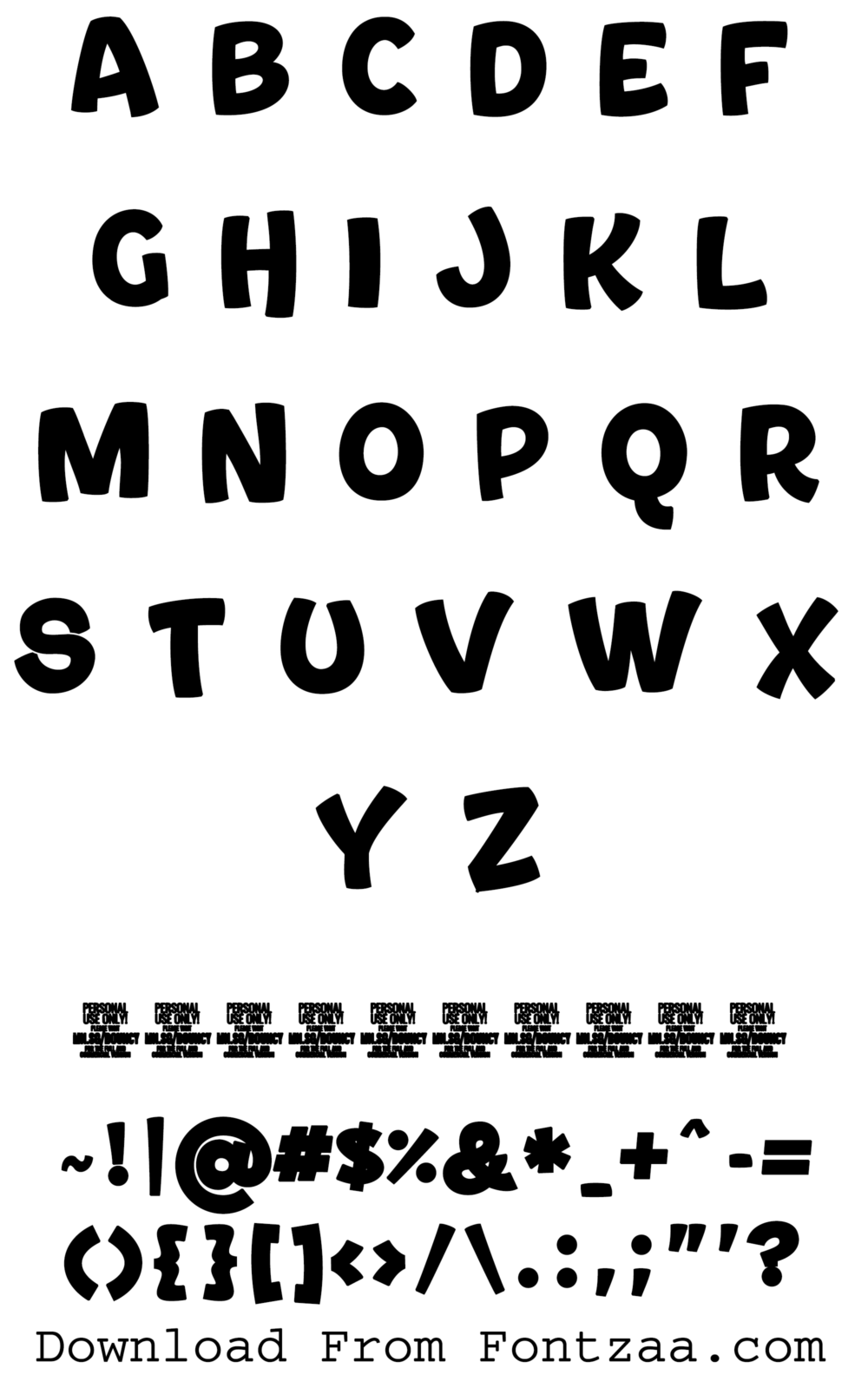 Bouncy Font - Fontzaa - Exclusive Fonts Library