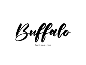 Buffalo Font - Fontzaa - Fonts Free Download