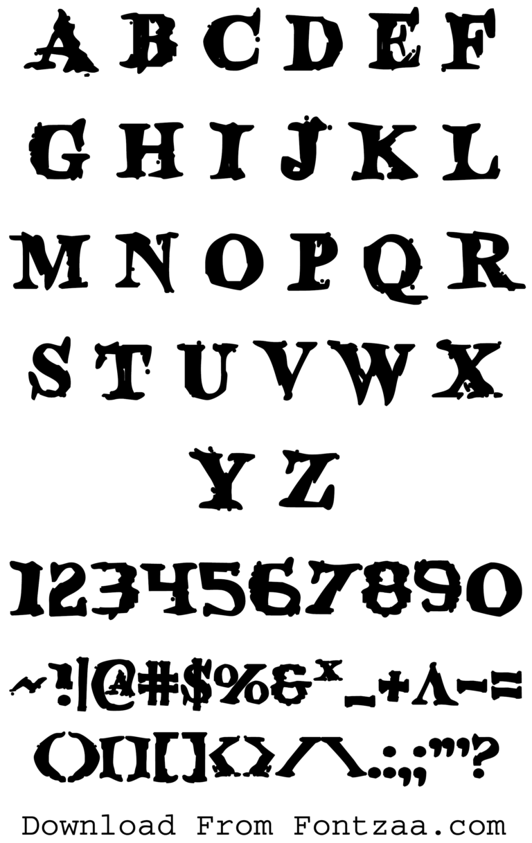 Demon Slayer Font - Fontzaa - Exclusive Fonts Library