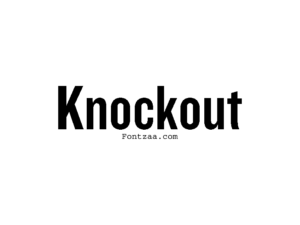 Knockout Font - Fontzaa - Fonts Free Download