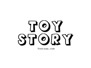 Toy Story Font - Fontzaa - Exclusive Fonts Library
