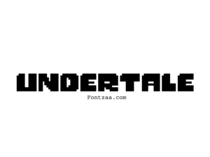 Undertale Font - Fontzaa - Exclusive Fonts Library