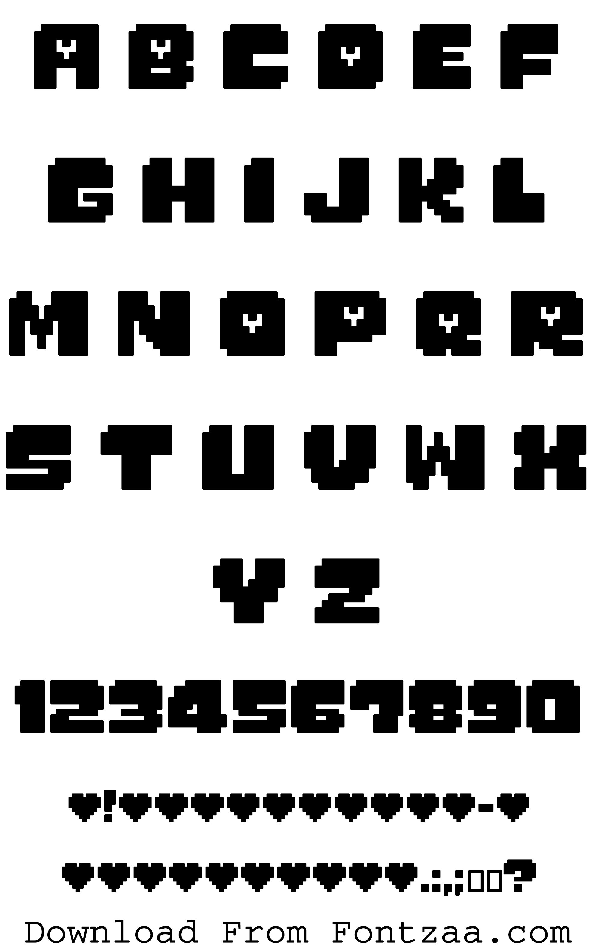 Undertale Font - Fontzaa - Fonts Free Download