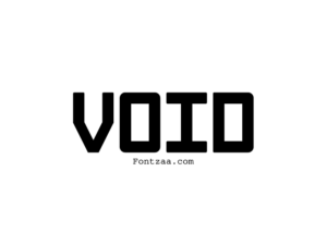 Void Font - Fontzaa - Exclusive Fonts Library