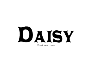 Daisy Font - Fontzaa - Exclusive Fonts Library