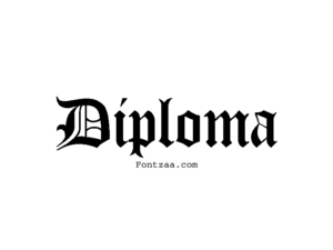Diploma Font - Fontzaa - Fonts Free Download