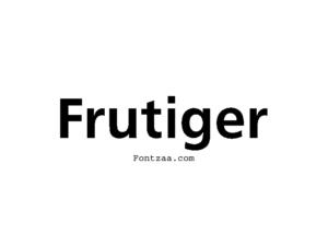 Frutiger Font - Fontzaa - Fonts Free Download