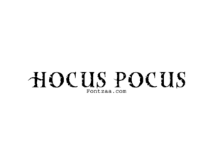 Hocus Pocus Font - Fontzaa - Fonts Free Download