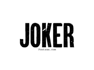 Joker Font - Fontzaa - Fonts Free Download