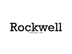 Rockwell Font - Fontzaa - Fonts Free Download