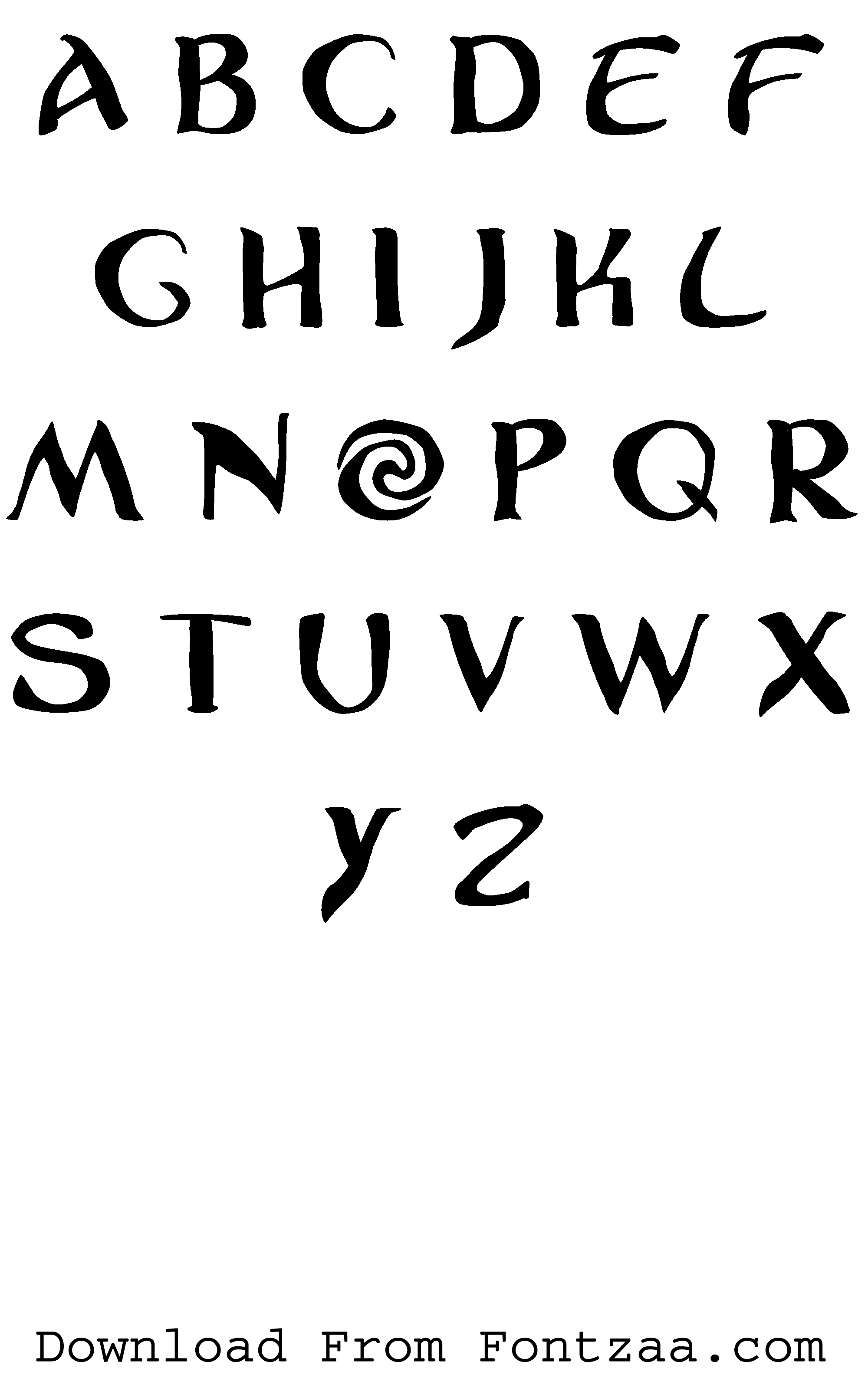 Moana Font - Fontzaa - Exclusive Fonts Library