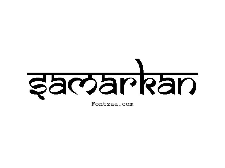 Samarkan Font Fontzaa Fonts Free Download