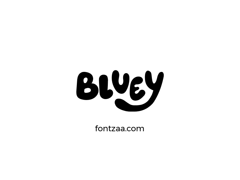 Bluey Font - Fontzaa - Exclusive Fonts Library