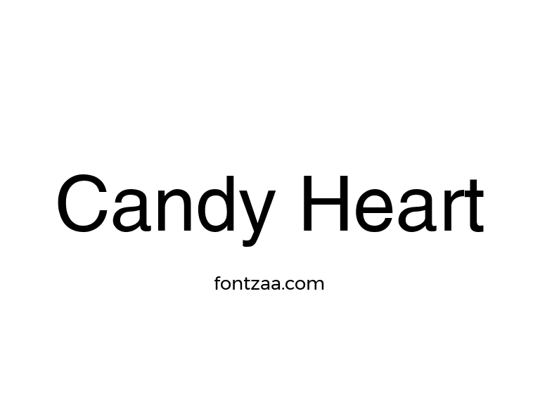 Candy Heart Font - Fontzaa - Exclusive Fonts Library