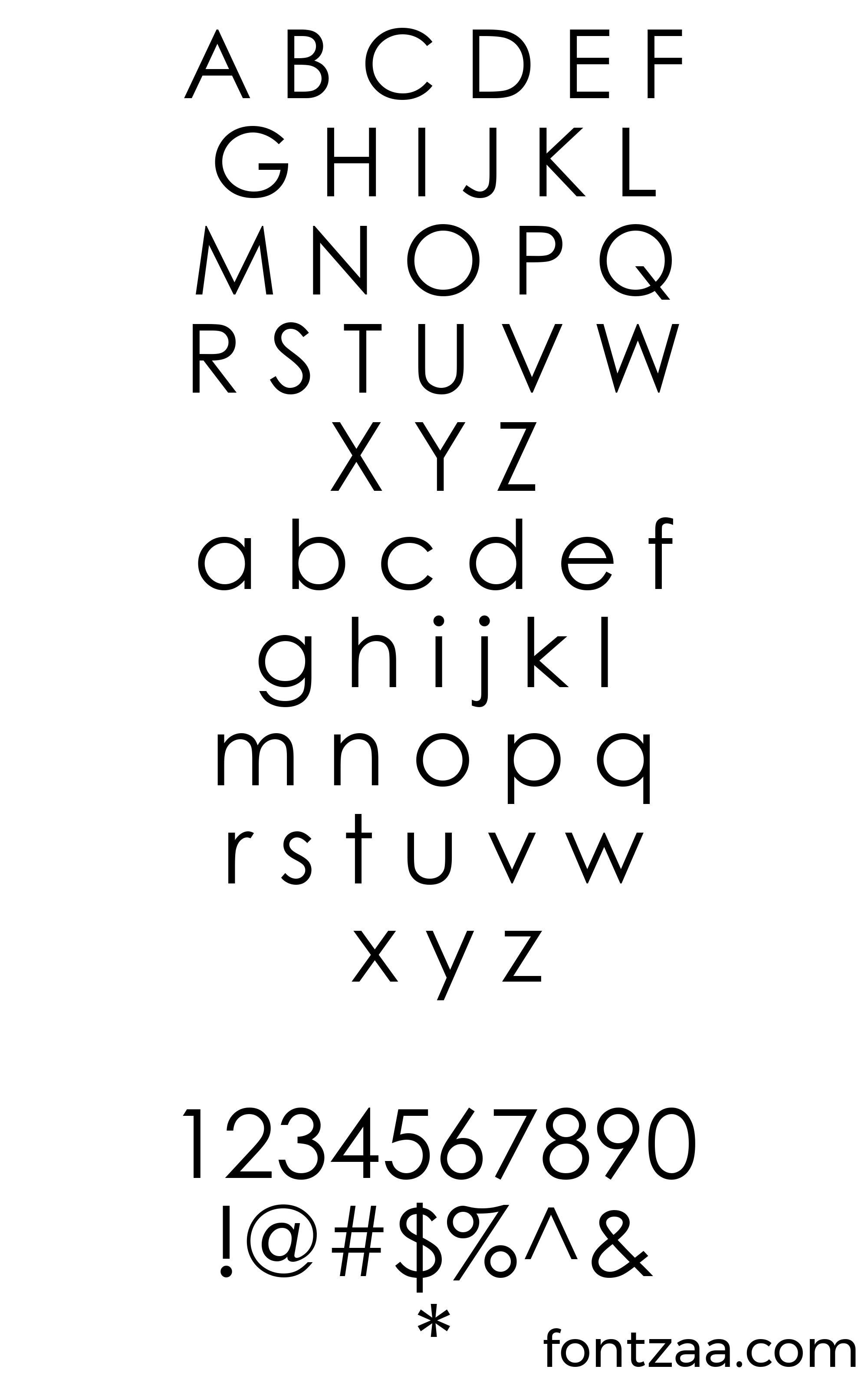 Century Gothic Font - Fontzaa - Exclusive Fonts Library