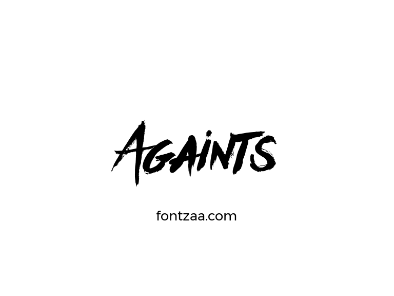Againts Font - Fontzaa - Exclusive Fonts Library