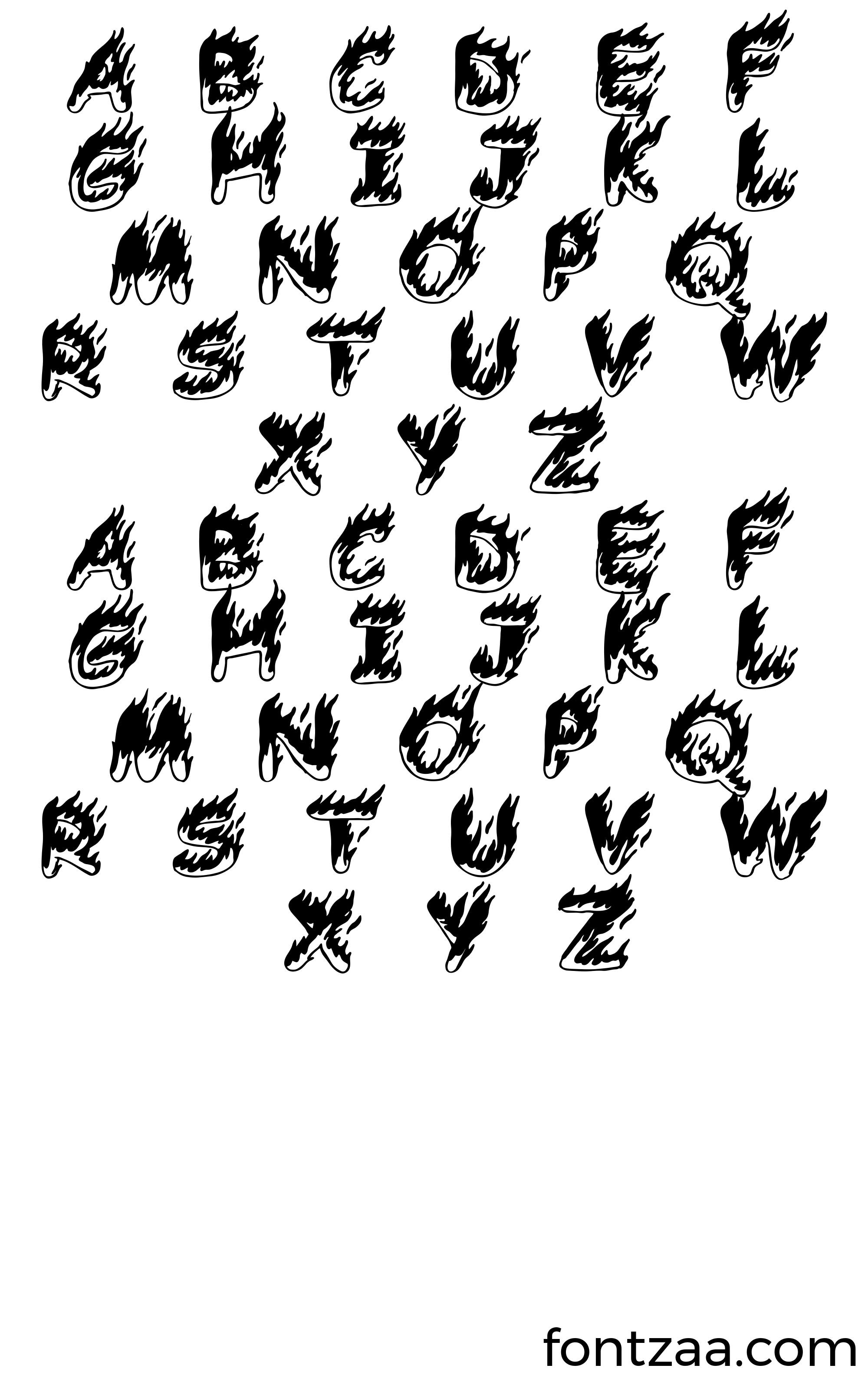 Fire Fonts - Fontzaa - Exclusive Fonts Library