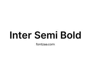 Inter Semi Bold Font - Fontzaa - Exclusive Fonts Library