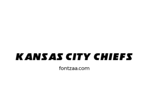 Kansas City Chiefs Font - Fontzaa - Exclusive Fonts Library