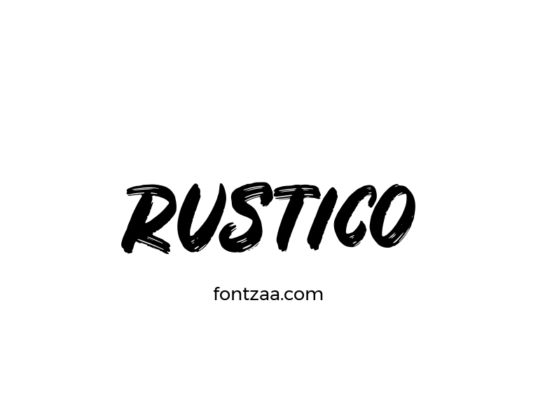 Rustico Font - Fontzaa - Exclusive Fonts Library
